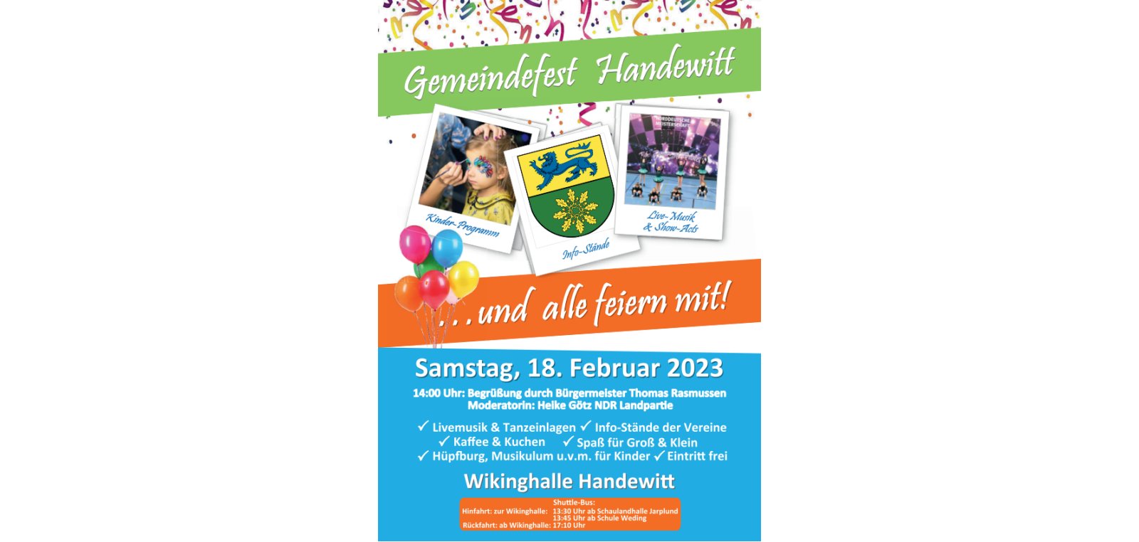 Gemeindefest Handewitt am 18. Februar 2023 | gv-handewitt